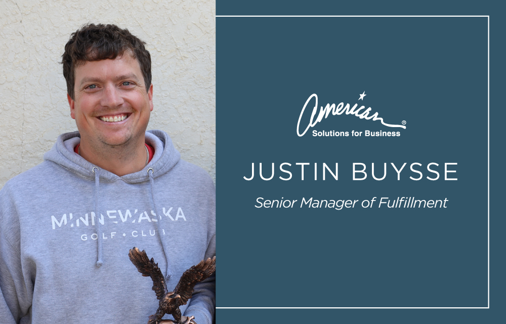 Justin Buysse Promoted to Sr. Manager of Fulfillment – American ...